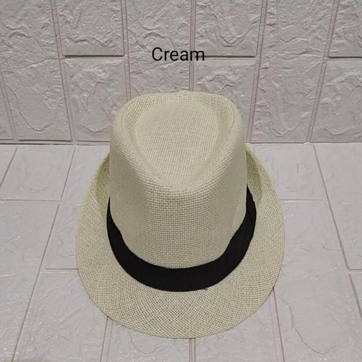 【Rongcai】 [Adults] Native Plain Fedora Hat Bruno Mars Hat Size 57Cm ...