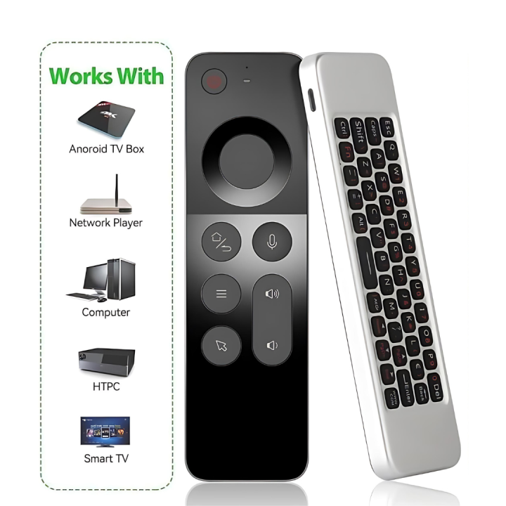 WeChip W3 Air Mouse 4-in-1 W3 Voice Remote 2.4g Wireless Remote Control ...