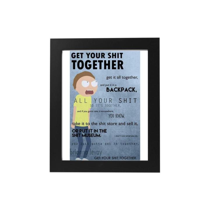 Rick And Morty Rick Sanchez Quotes TV Show Posters Vinyl Paper Quotes ...