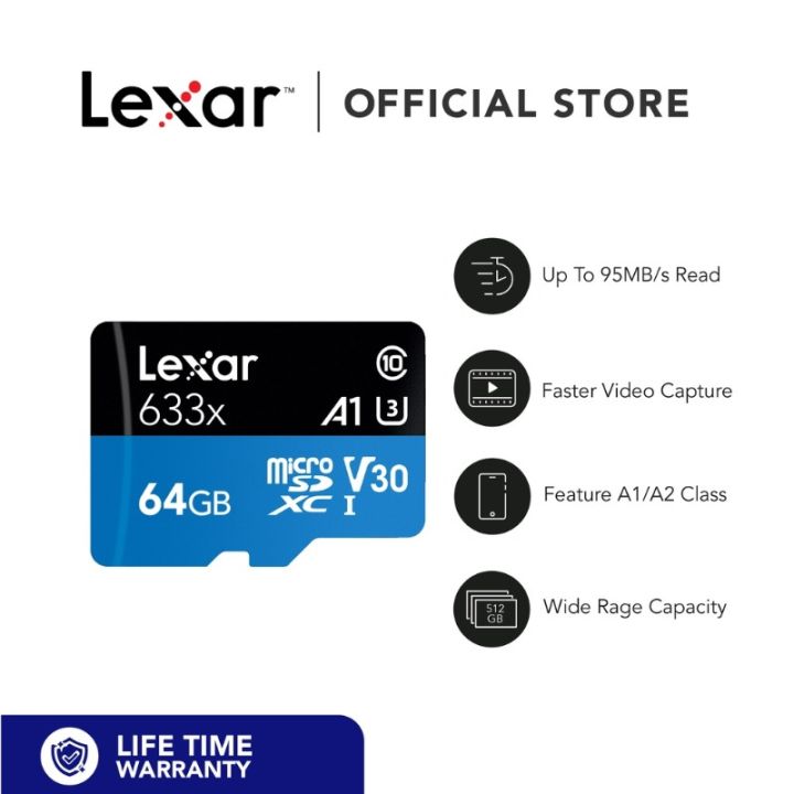 Original【24h Ship+Ready stock】COD FREE Shipping+Lexar 64GB High ...