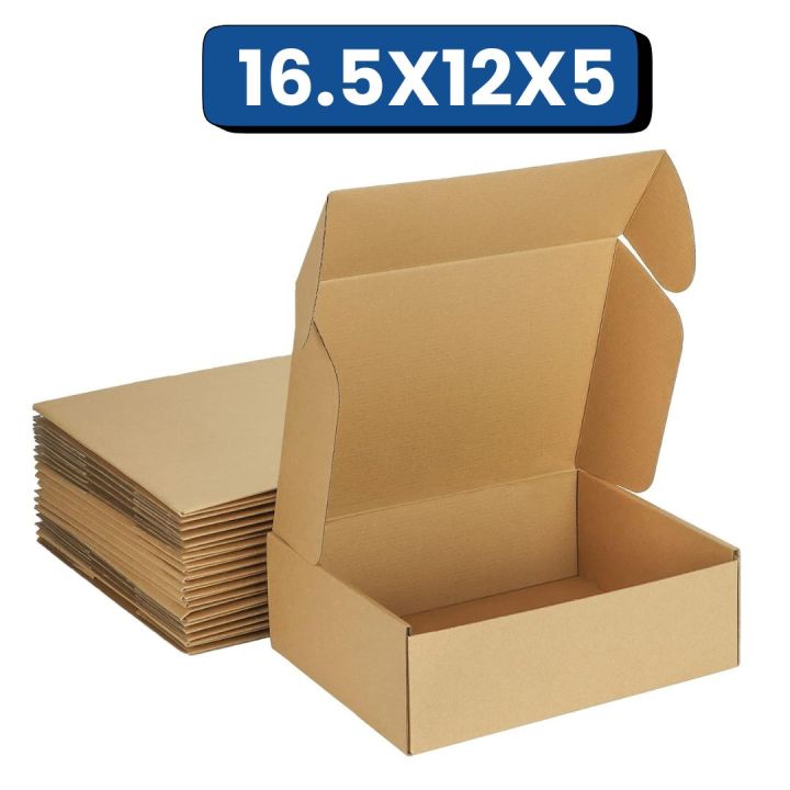 XL White Corrugated Cardboard E-Commerce Shipping Box (16.5x12x5 ...