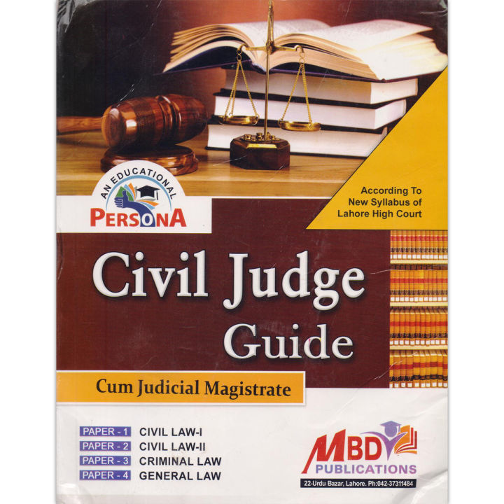 Civil Judge Guide Judicial Magistrate with Paper-1,2,3,4 by Abuzar ...