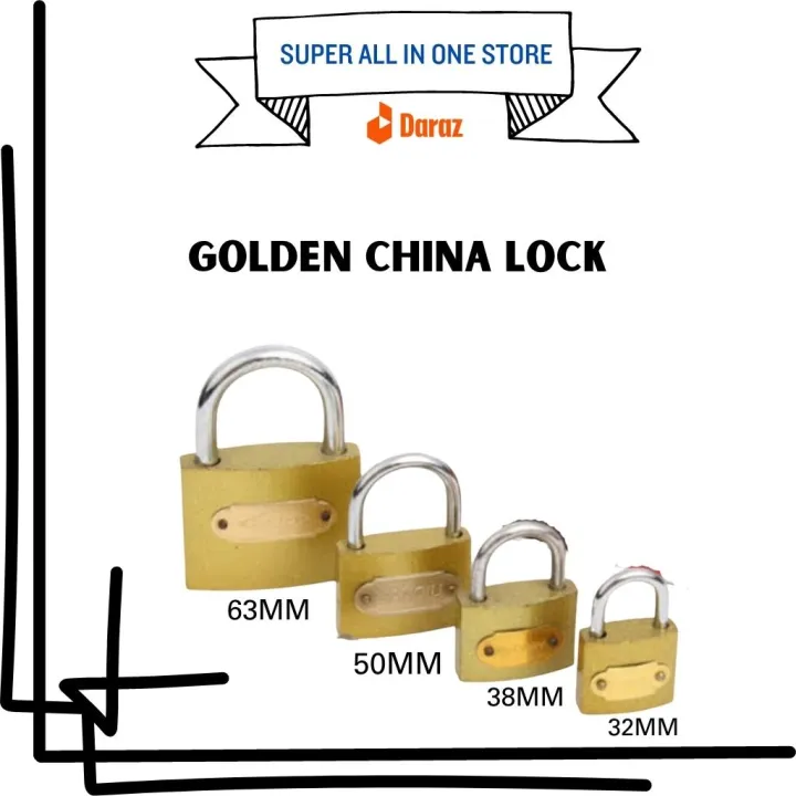 Golden China Lock | Lock 32 mm | lock 38 mm | lock 50 mm | lock 63 mm ...