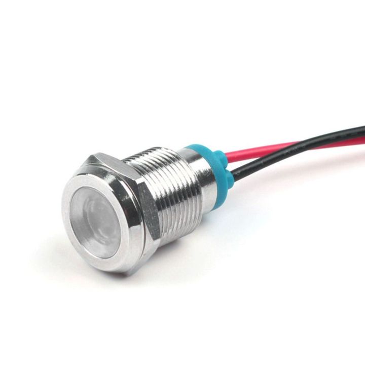 Dash Dashboard 6V 12V 220V Red White LED Indicator Pilot Light Panel ...