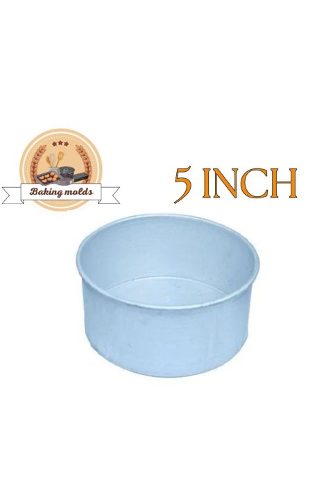 Round Cake Baking Mold Galvanized Steel 5 X 5 Inch Baking Molds Bakind ...