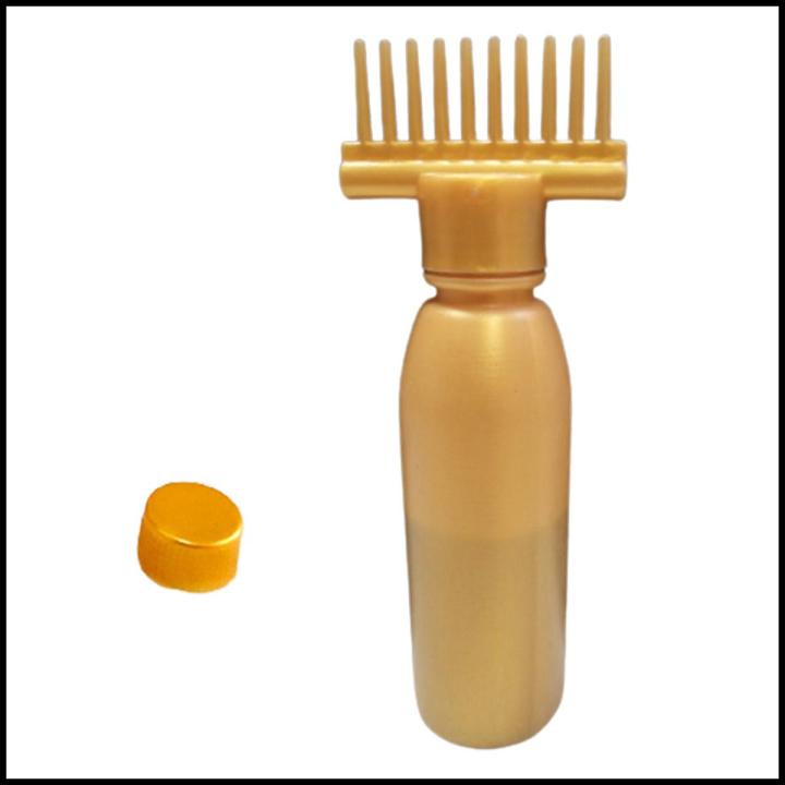 Hair Comb Oil Applicator Bottle for coloring and oiling 130ml (Pack of ...