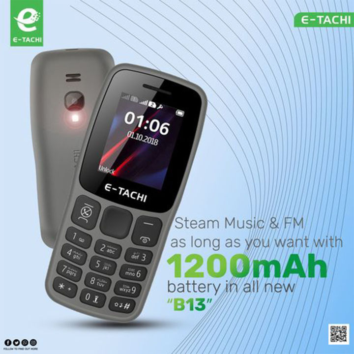 Etachi B13 VIP, Same Like Nokia 106, Dual Sim, PTA Approved with 1 Year ...