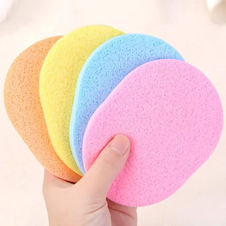2 Pcs Face Cleansing Sponge Makeup Removal Puffs Compressed Magic Face ...