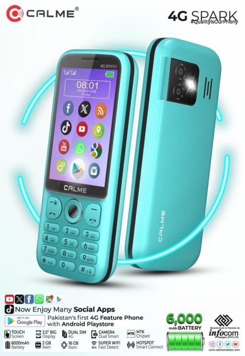 Now Buy Calme 4G Spark - 2GB RAM 16GB ROM - 3.5" Touch Screen - 6000mAh Battery - Google Play ...