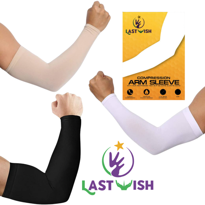Last Wish Arm Sleeves For Men Sun, UV Arm Sleeves Protection Cooling ...