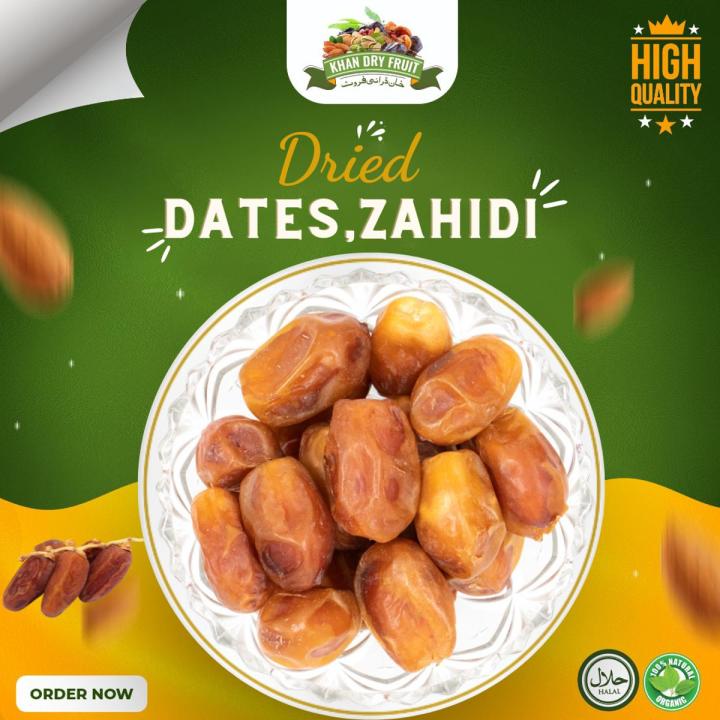Dried Zahidi Dates From Iran [ 1KG: Pack ] | Daraz.pk