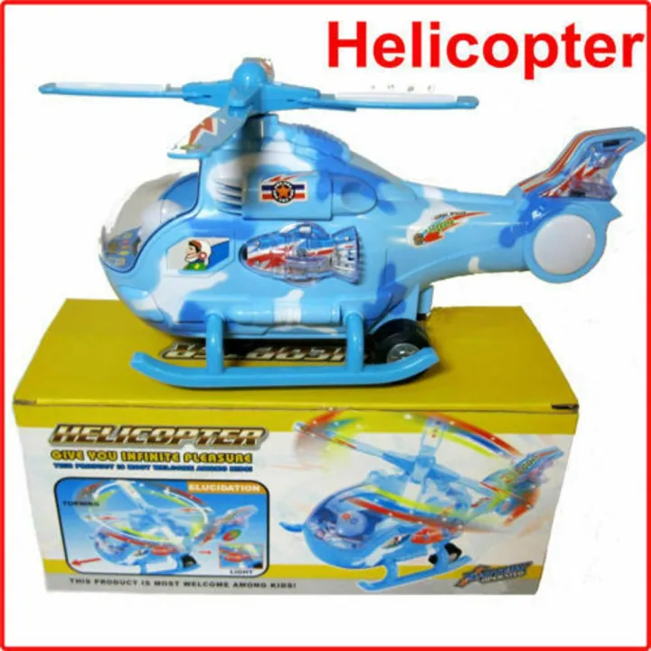 Battery operated Helicopter light and sound with bump and go action ...