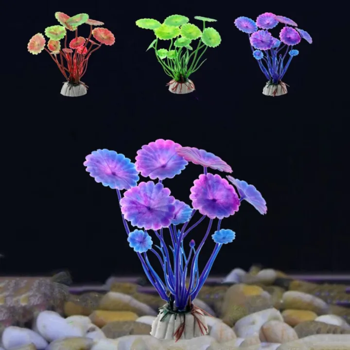 Lifelike 10cm Simulation Aquatic Fake Red/Green/Purple Artificial Water ...