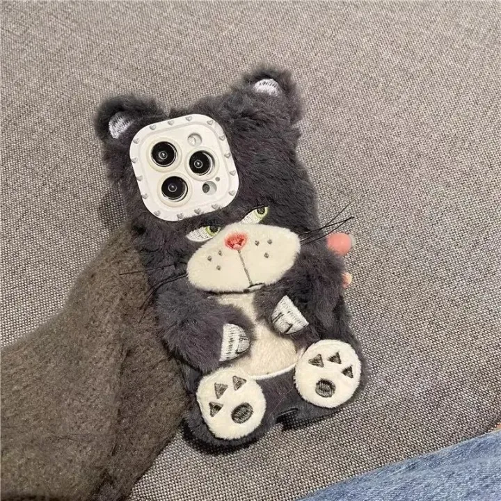 Cute Plush Chinchilla Phone Case for IPhone 15 14 13 11 12 Pro Max Mini ...