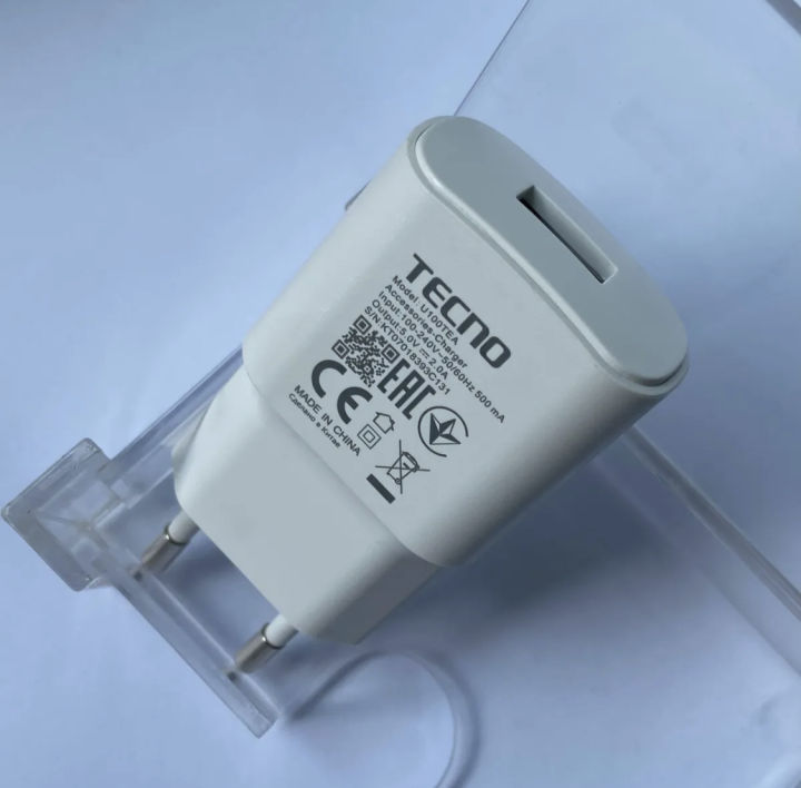 Original Techno 18W Fast Charger Adapter with USB to Micro USB Cable ...