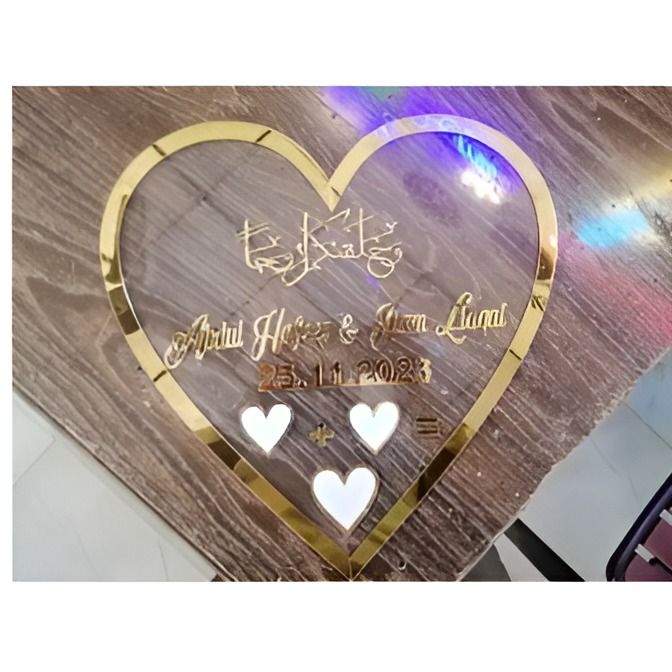 Customized Nikkah Thumb Board Acrylic Thumb Board | Wedding Gifts ...