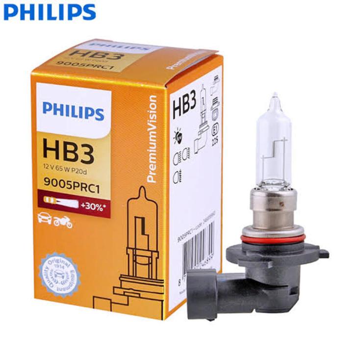 Hb3(9005) - Philips Vision +30% Headlight Bulbs - For High Beam - 1 ...