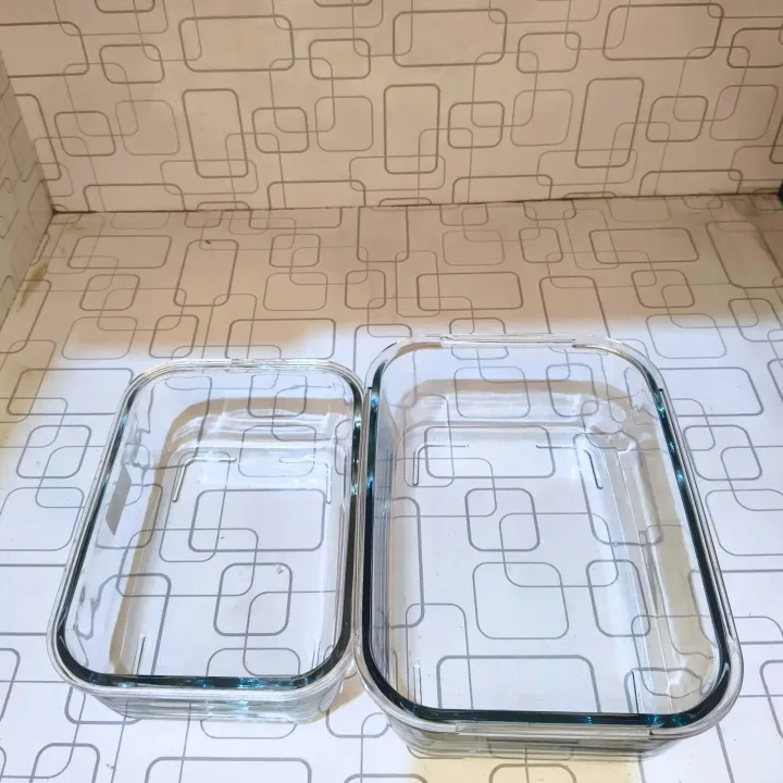 Delisoga Square Glass Tray Dish – 0.82L, 1.16L & 1.9L | Daraz.pk