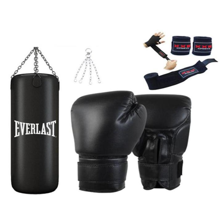 Pack of 3 Boxing Bag 3fth + Boxing Gloves punching bag bandages hand ...