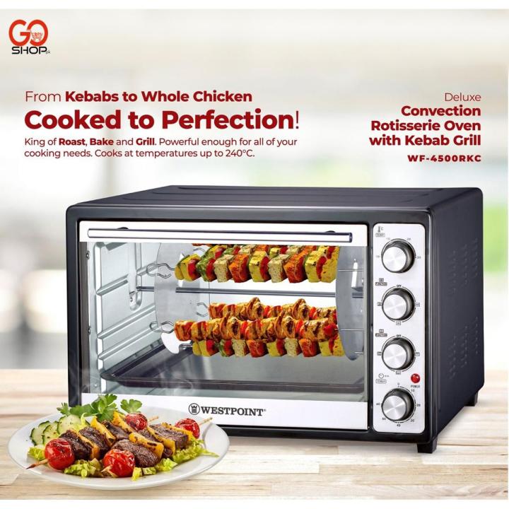Westpoint Oven Toaster 45Ltr - WF-4500RKC - Convection Rotisserie Oven ...