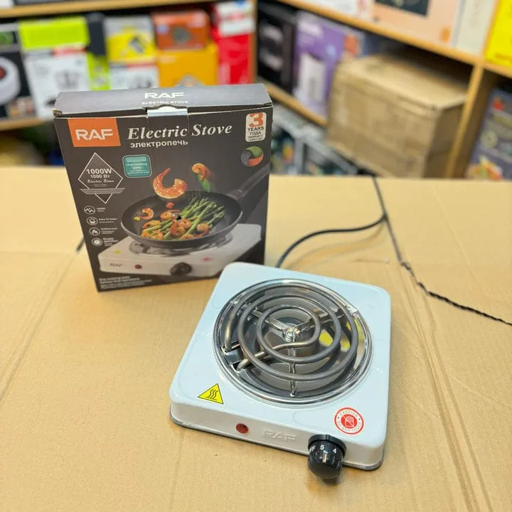 RAF Electric Stove & Hot Plate R.8011A – 1000W Single Burner Cooker, Portable & Fast Heating ...