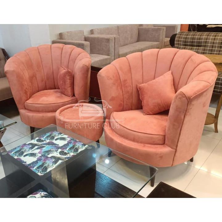 Wing Chairs with Round Table | Daraz.pk