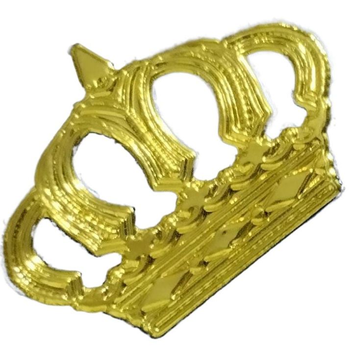 1pc silicon coated crown logo sticker for all cars and bikes ...