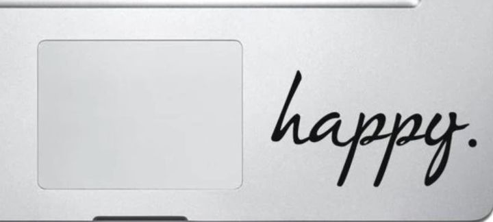 Happy. Sticker -Vinyl -Decal for car Bumper,Window, Laptop Waterproof 5 ...