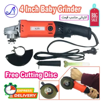 Powerful 100mm Angle Grinder with Paddle Switch - Professional Baby ...
