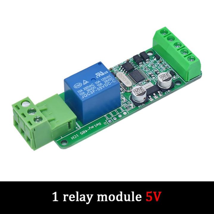 5V 12V 24V Modbus Rtu 1 2 channel Relay Module RS485 TTL Communication 1 2 way Input Relay ...