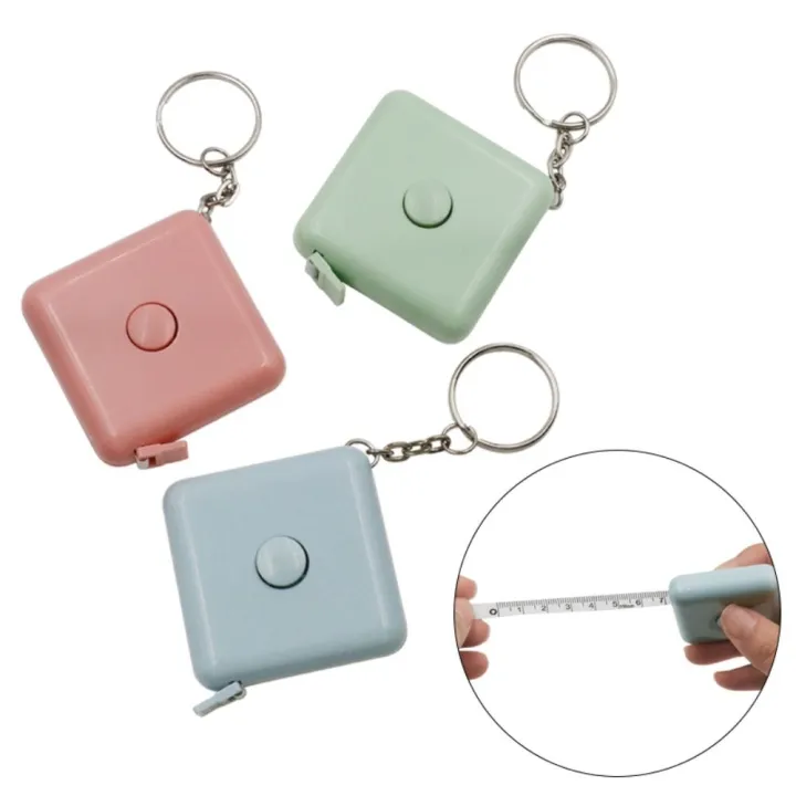 Square Mini Measuring Tool Body Soft Tape Film Measuring Ruler Meter ...