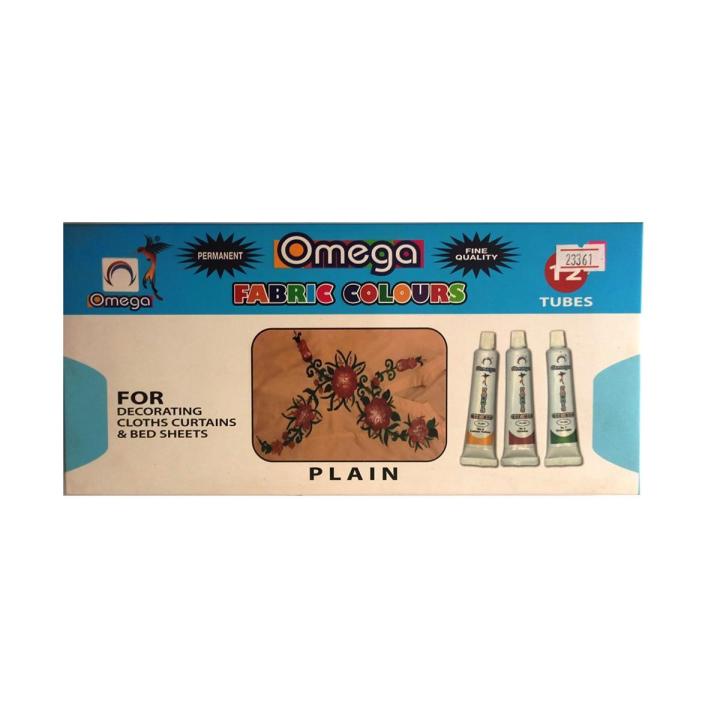 Omega Fabric Colors Set Of 12 Tubes | Daraz.pk