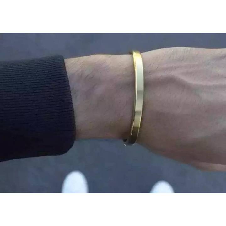 Silver Bracelet For Men/ Stainless Steel Bracelet for Men / Simple And ...