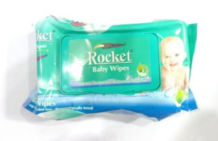 Rocket Baby wipes 72 in 1 packet premium quality with aloe vera | Daraz.pk