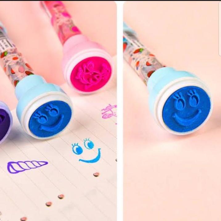 4-in-1 Multifunction Stamp Bubble Ball Pen For Kids Kids' Party Favor ...