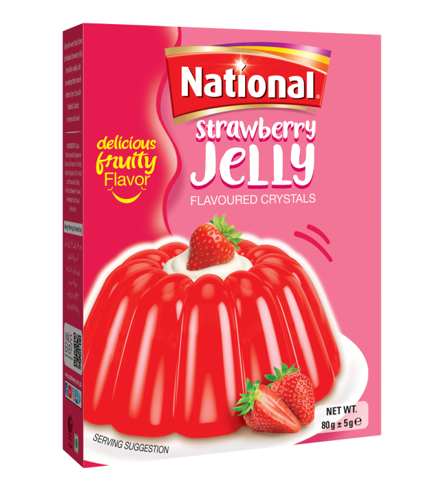 National Crystal Jelly Strawberry 80g | Daraz.pk