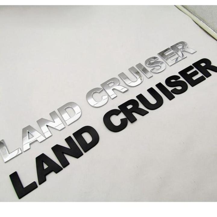 Toyota Land Cruiser Words Alphabet Letters Bonnet Hood Logo | Daraz.pk
