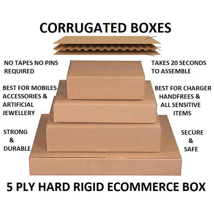 Packaging Box Size 9 * 6 * 2.5 Inch - Bundle of 50 Boxes - Hard ...