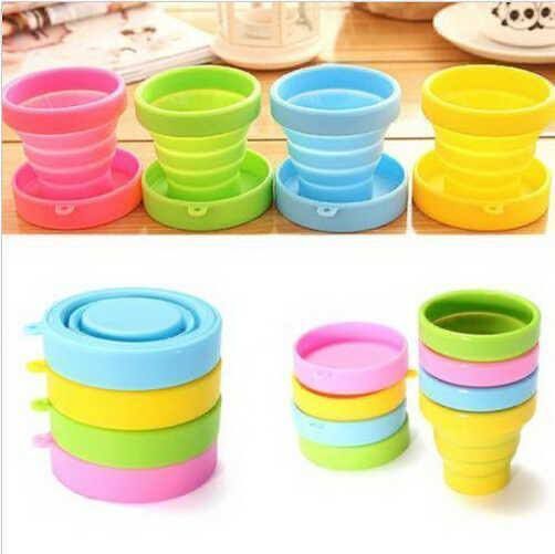 Silicon Water Glass Folding Cup for Outdoor Camping Travel Portable ...