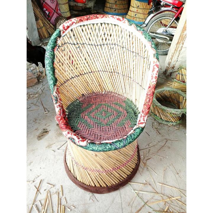 Natural Bamboo (SARKANDA) Mudda Chair / Moorah - A Traditional Chair ...