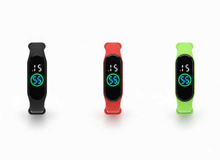 Multi-Color Digital Touch LED Watch for Kids & Adults - Sports Bracelet ...