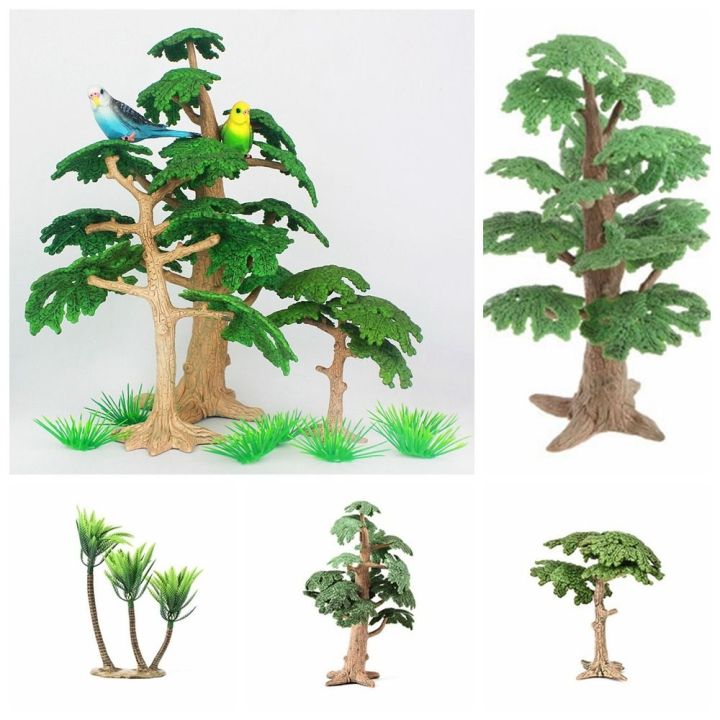 DIY Plastic Simulation Cypress Pine Trees Mini Coconut Tree Cypress ...