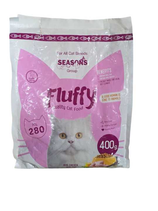 Fluffy Cat Food – 400g Pack 🐾 | Daraz.pk