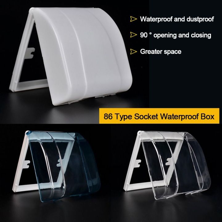 New Wall-mounted Switch Protective Cover Plastic 86 Type Socket ...