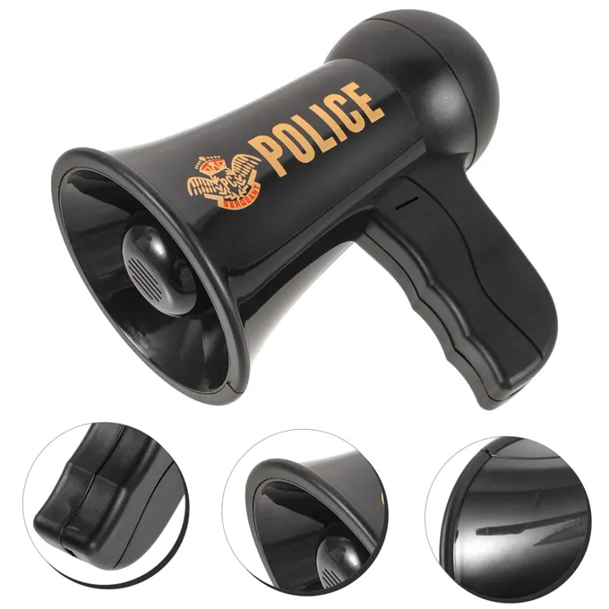 Megaphone Pretend Playing Trumpet Police Officer Toys - Battery ...