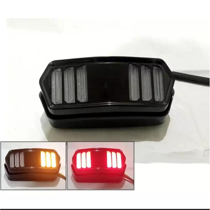 Universal Bike BackLight With Indicator Option & Brake Flasher For All ...