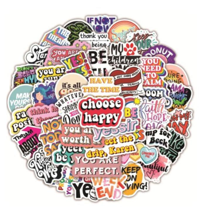 10/30/50pcs Inspirational Quote Stickers Vision Board Motivational ...