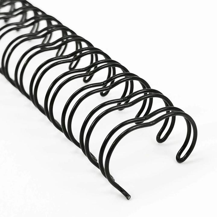 Box of 100 (pcs) Twin Loop Wire Binding (Ibiwire) A4 12mm Black (80 Sheets) – 34 Loops, Durable ...