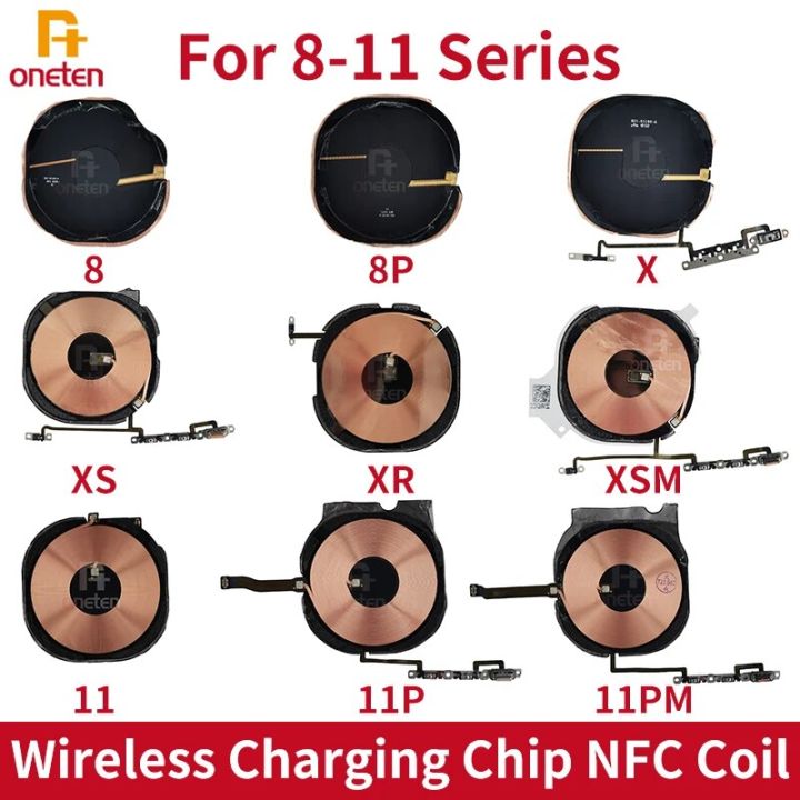 Wireless Charging Chip NFC With Volume Flex Cable For iPhone 11 12 13 ...