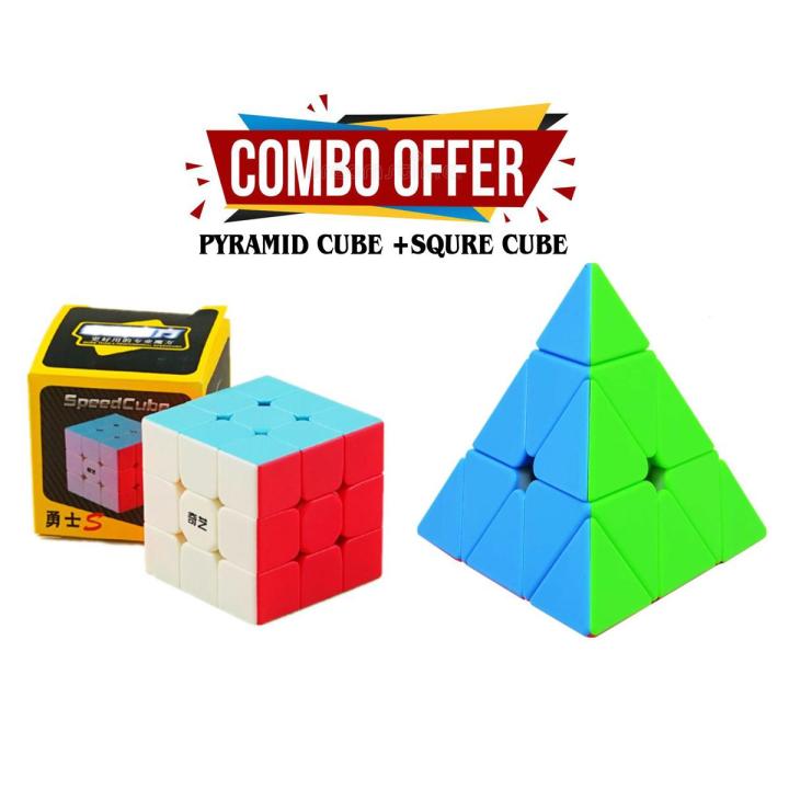 Pyramid Cube 2023 Rubik's Cube Magic Speed Cube Puzzle Toys 3x3 With A ...